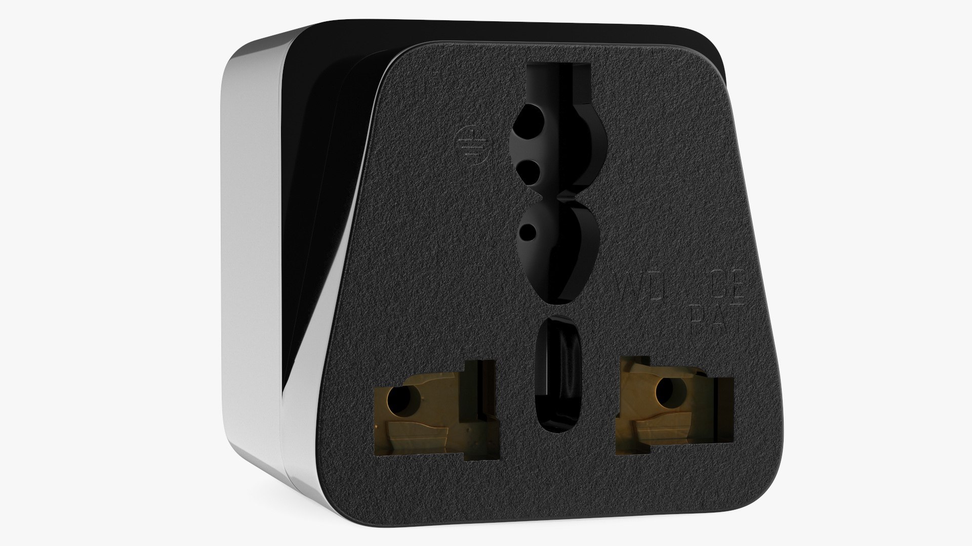 3D Type A Plug Adapter Black Model - TurboSquid 1841227