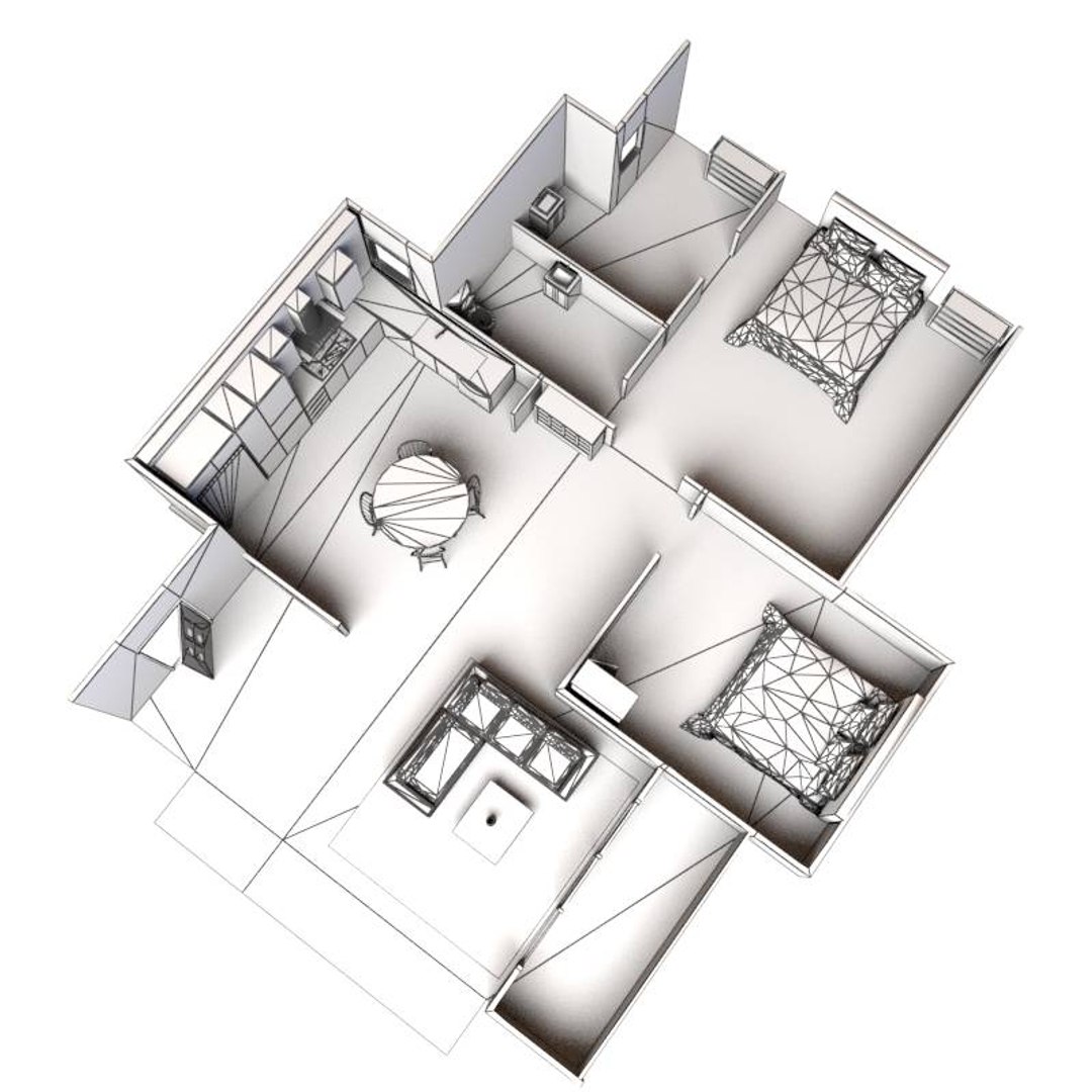 Interior Layout 3d Max