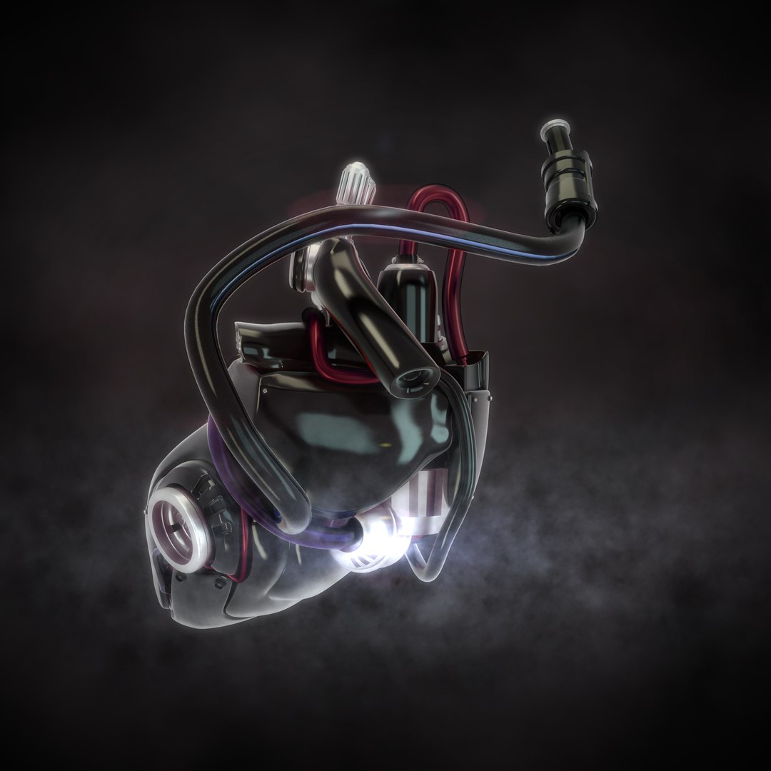 3d Model Concept Cyber Heart