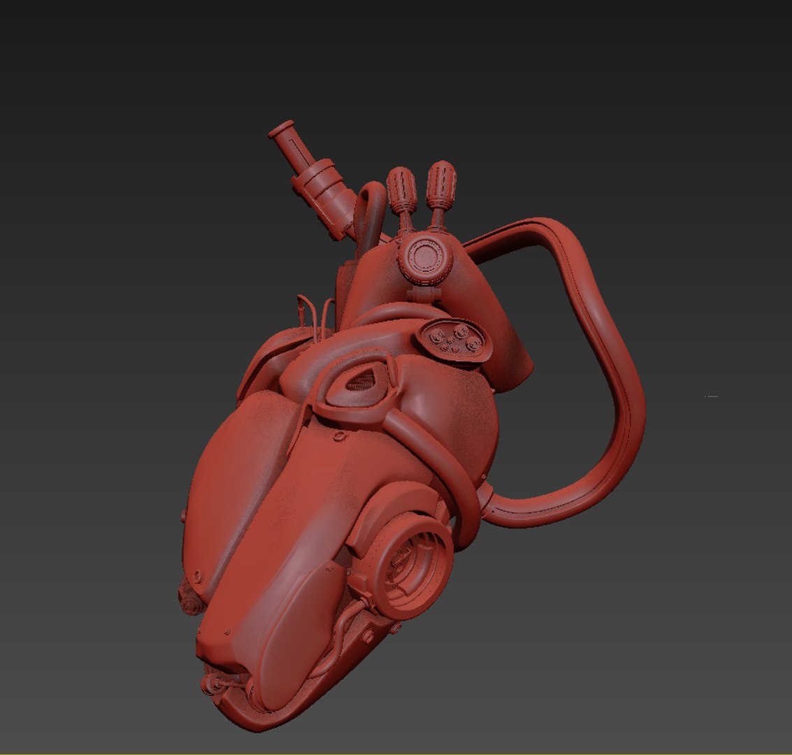 3d Model Concept Cyber Heart