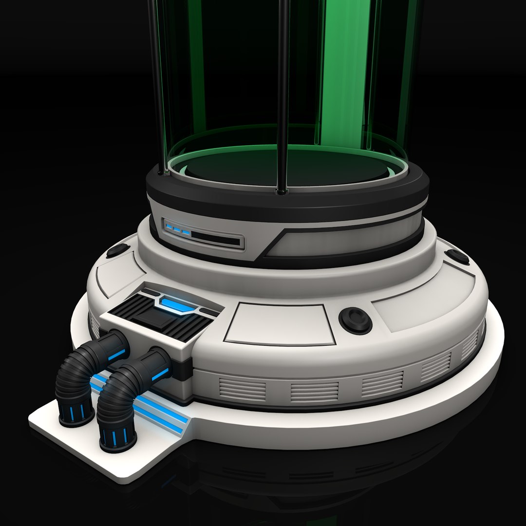 Sci Fi Liquid Container Model - TurboSquid 1603476