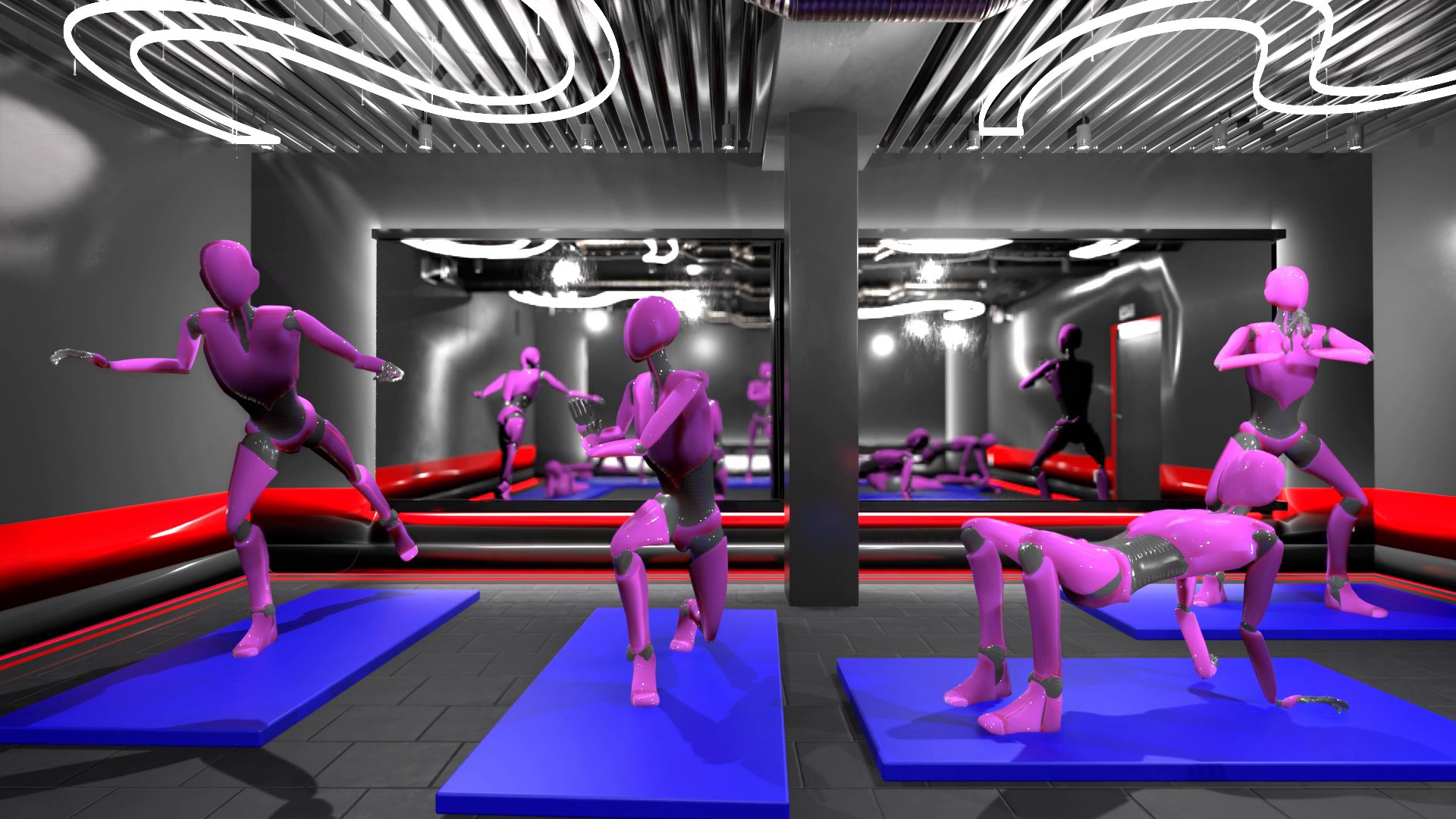 Power Gym Training Animations - Motion Cast20 Vol2 3D Model ...