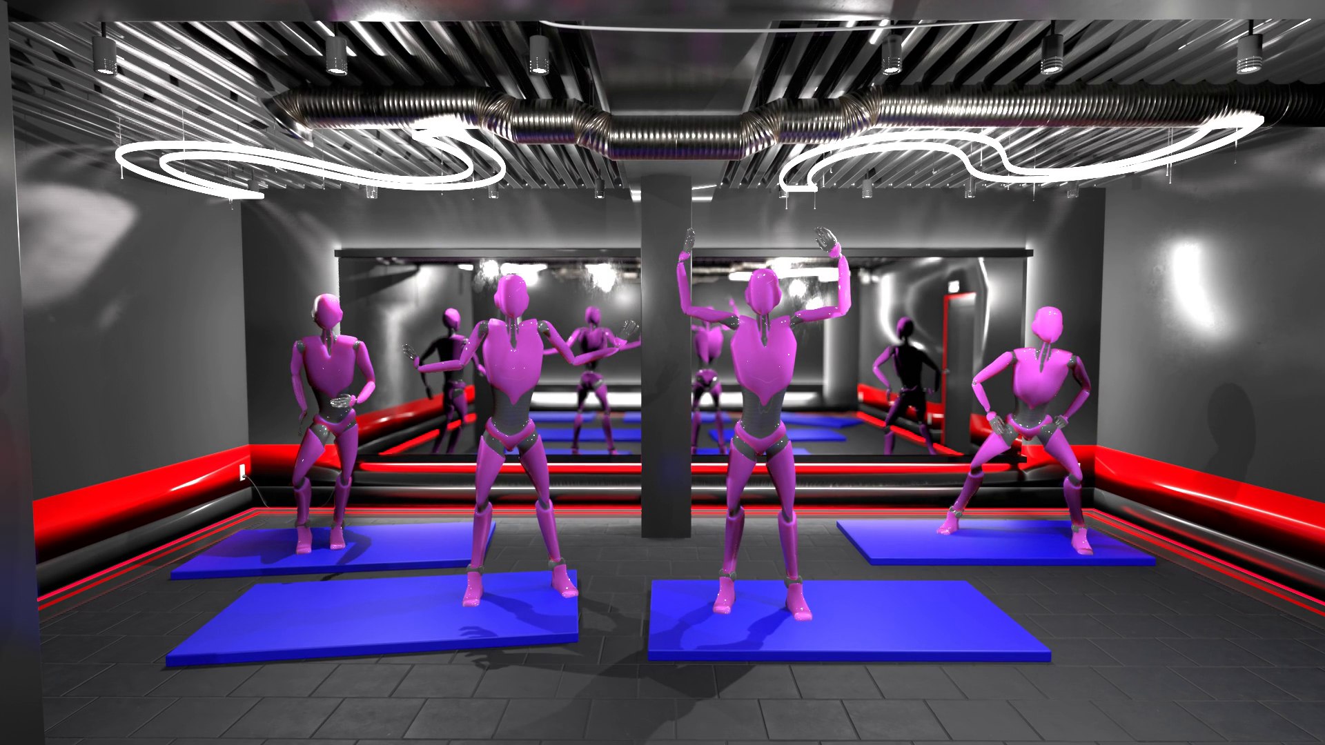 Power Gym Training Animations - Motion Cast20 Vol2 3D Model ...