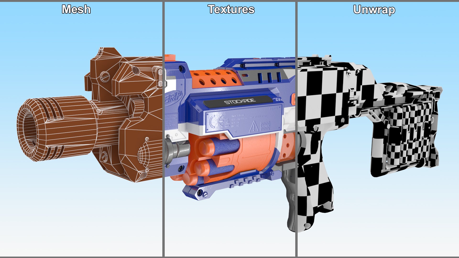 Toy Guns Collection 3D Model - TurboSquid 1924315