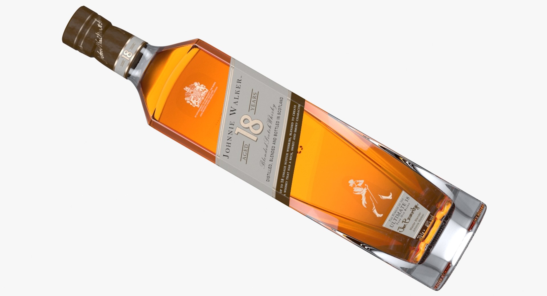 3D Model Johnnie Walker Platinum 18 - TurboSquid 1389188