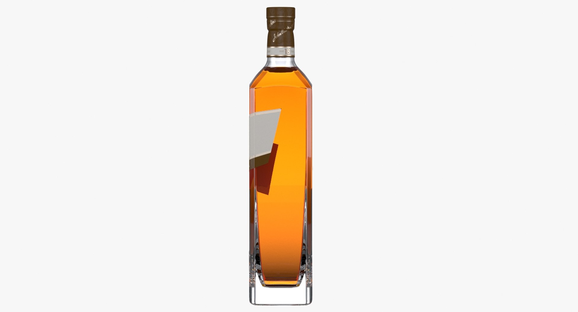 3D Model Johnnie Walker Platinum 18 - TurboSquid 1389188