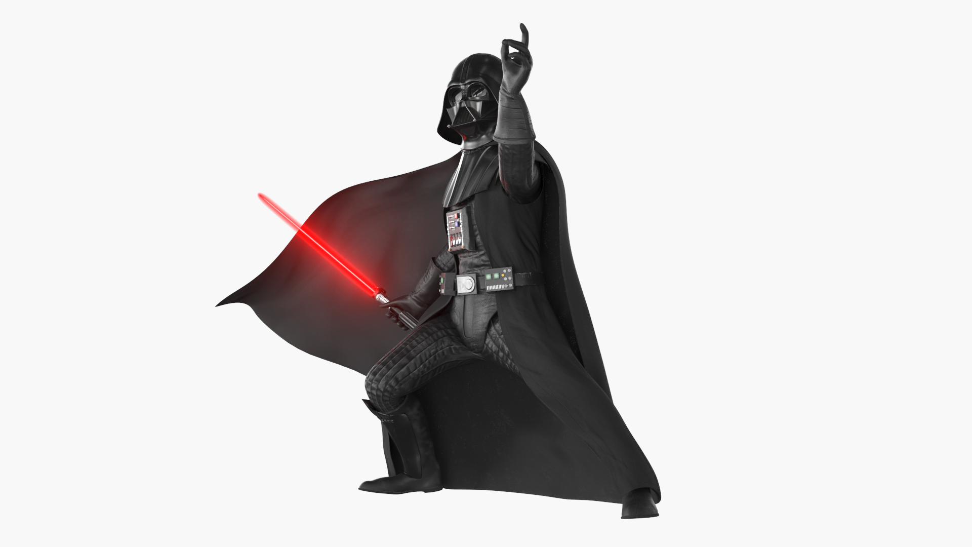 Star Wars Darth Vader Action Pose With Lightsaber 3D - TurboSquid 2513680