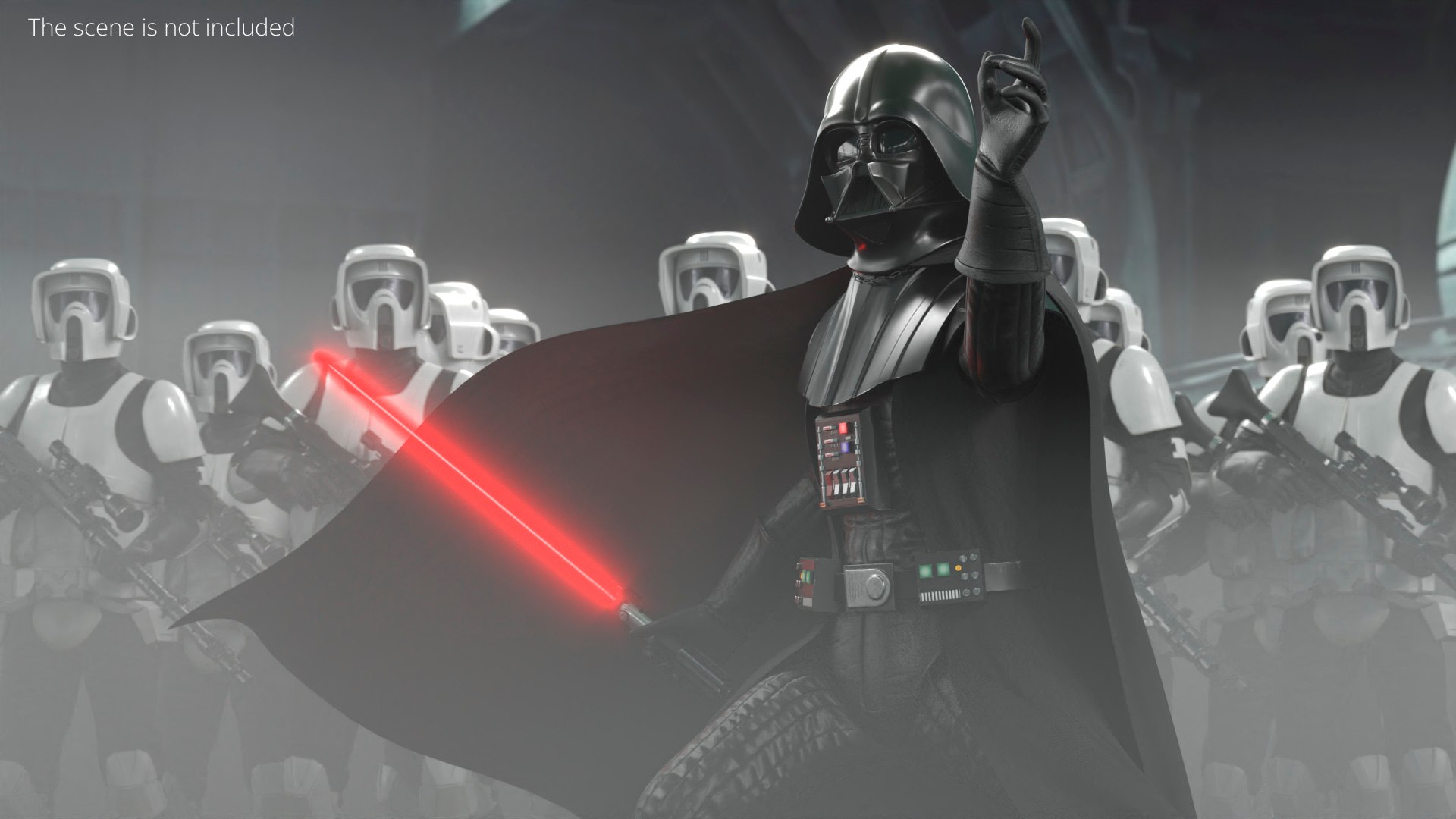 Star Wars Darth Vader Action Pose With Lightsaber 3D - TurboSquid 2513680