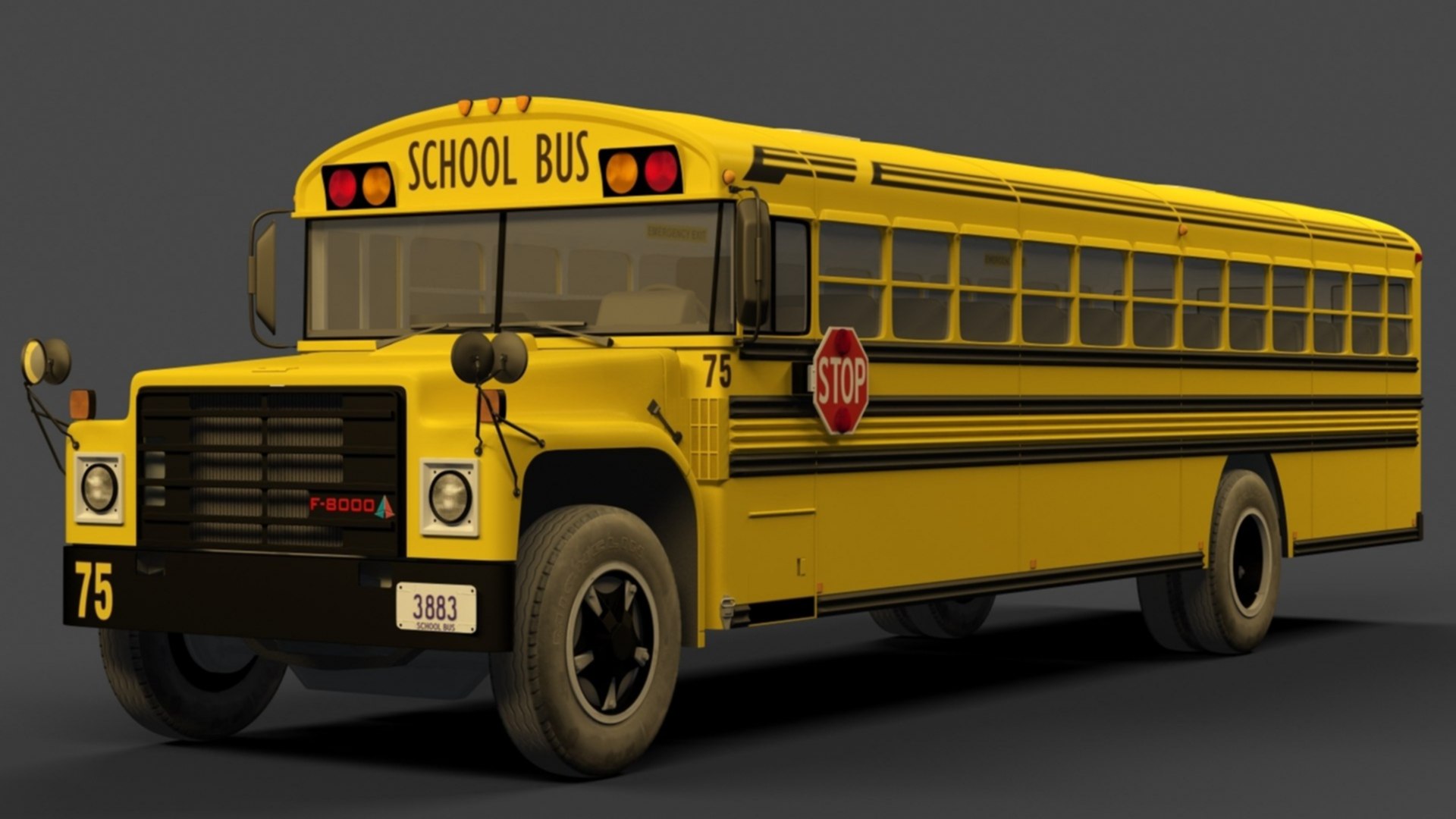 3D School Bus And NYPD Bus - TurboSquid 2433660