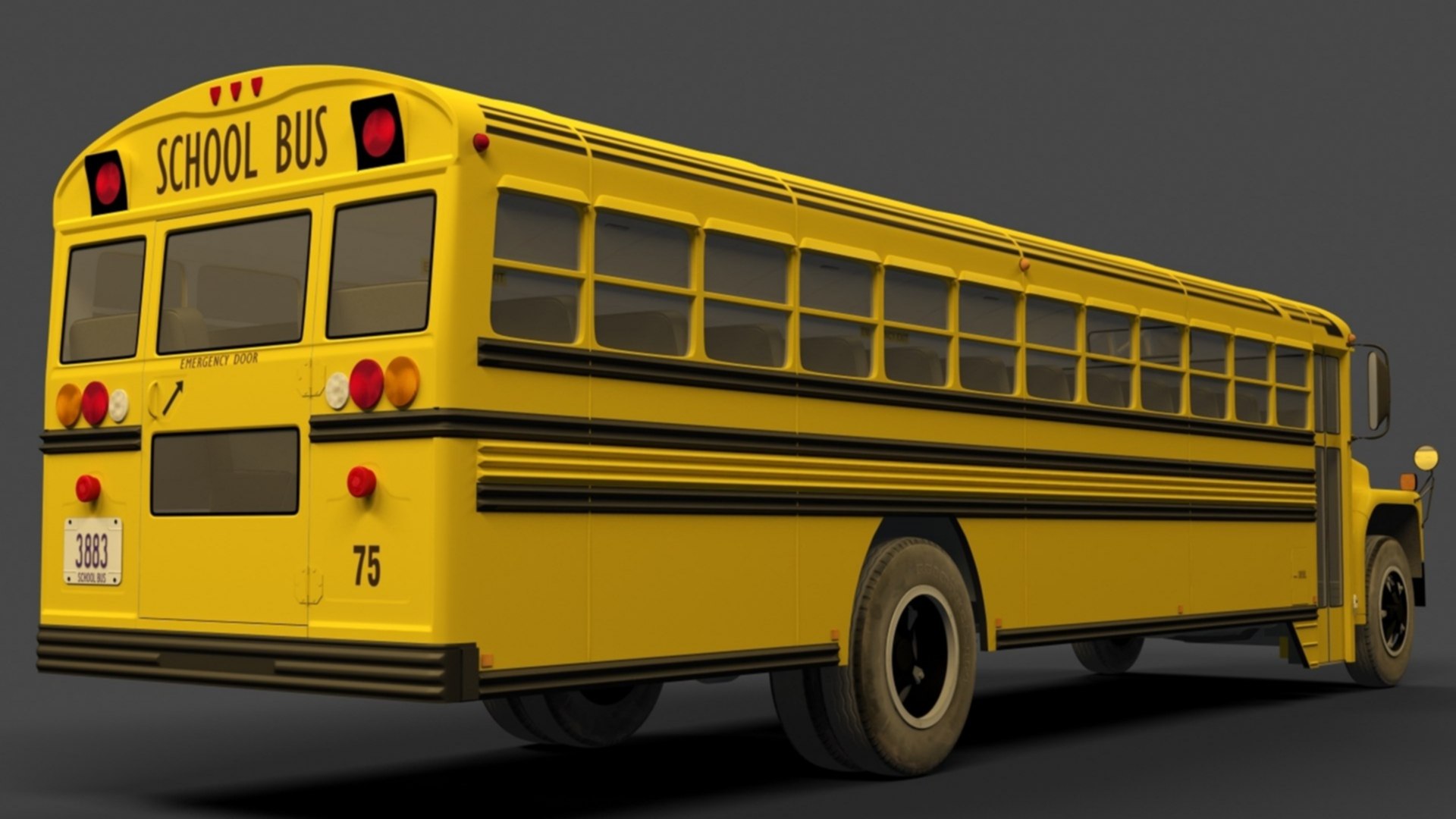 3D School Bus And NYPD Bus - TurboSquid 2433660
