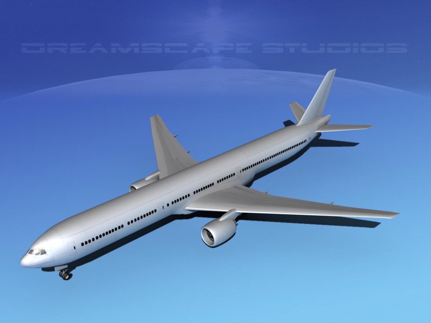 3d Boeing 777-300