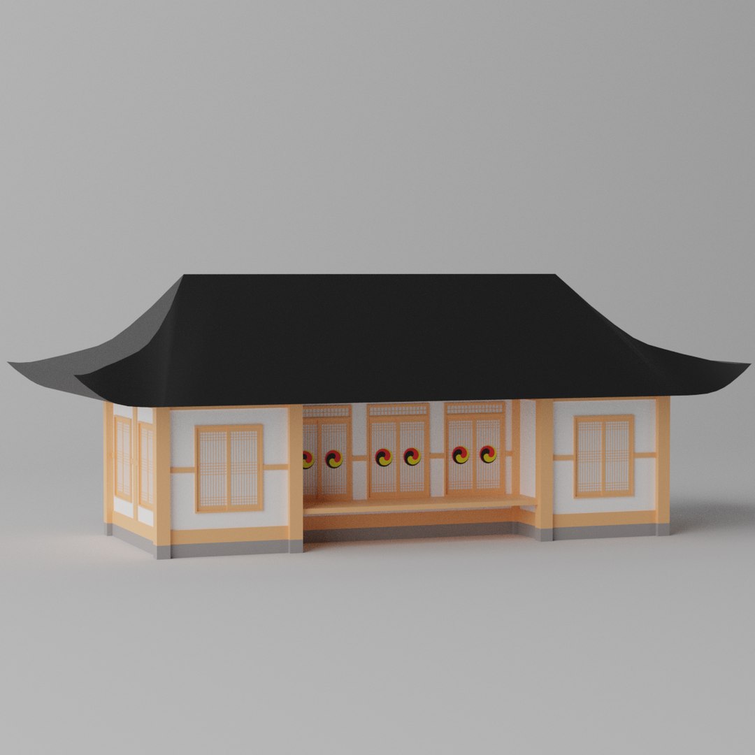 Korean Traditional House Hanok 3D Model - TurboSquid 2130524