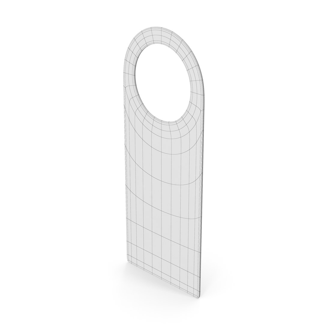 Blue Hotel Room Door Tag 3D Model - TurboSquid 2271251