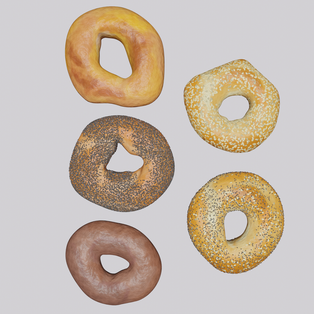 Montreal-style Bagels 3D - TurboSquid 2212148