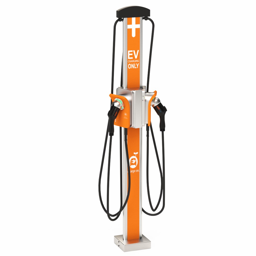 Electric Vehicle Chargepoint Part 03 3D Model - TurboSquid 1744946