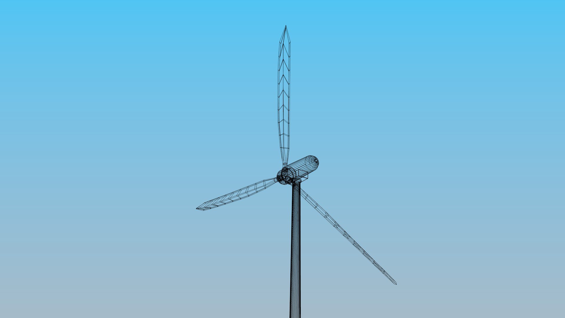 Maya Wind Turbine Animation