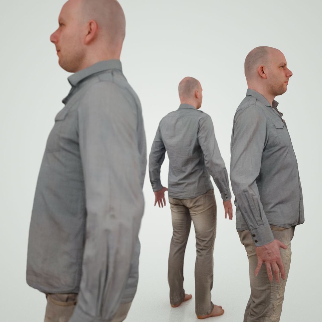 3d Male Character Jeans