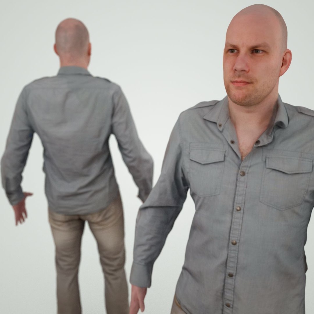 3d Male Character Jeans