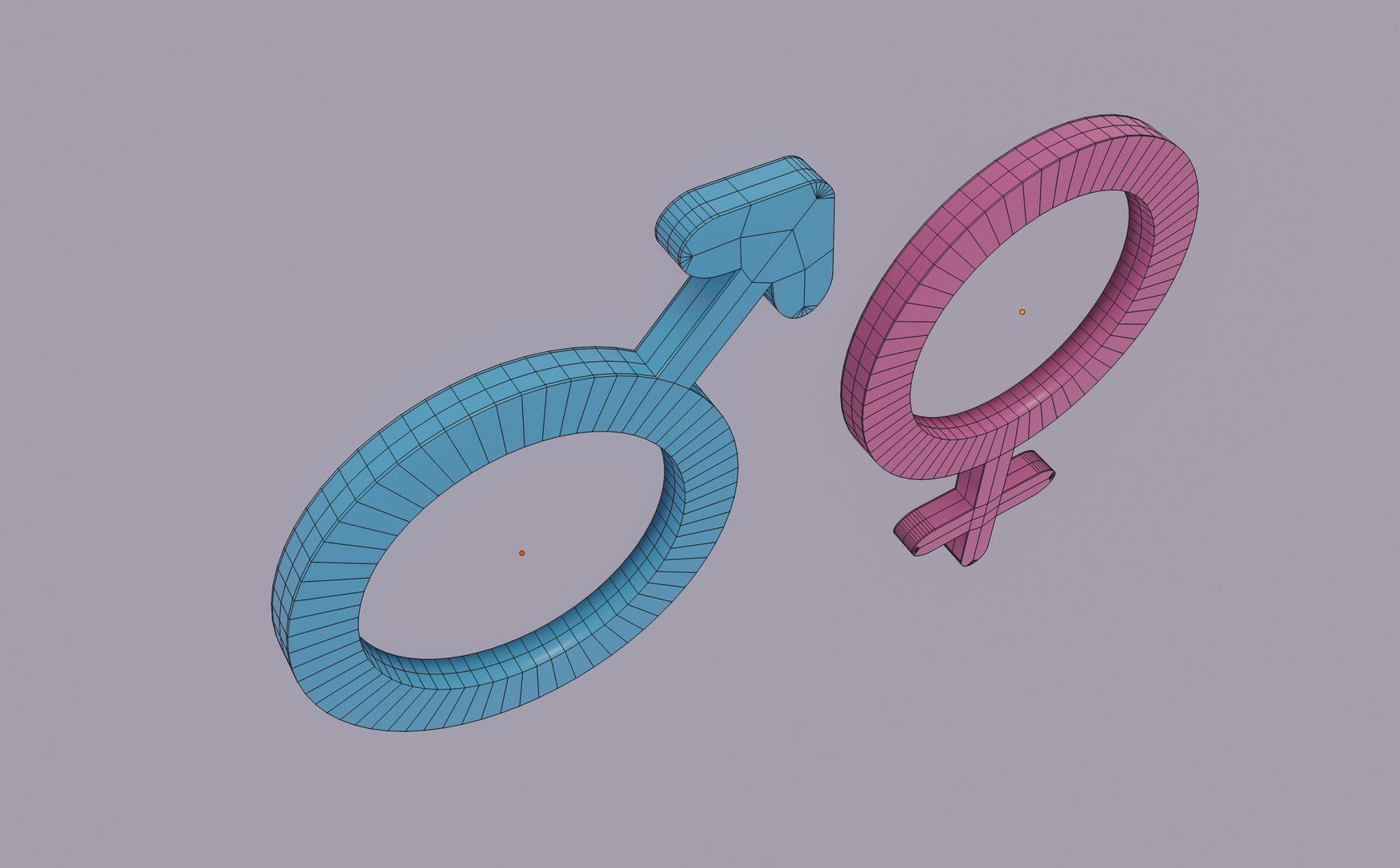 Blue Gender Model - TurboSquid 1664527