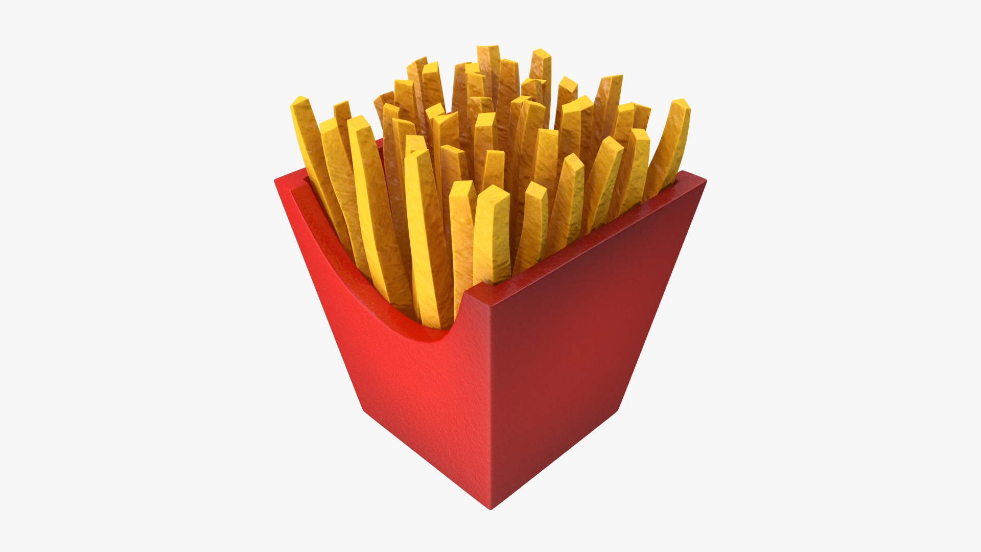 Crispy Fries Stylized Snack Prop 3D Model - TurboSquid 2423900