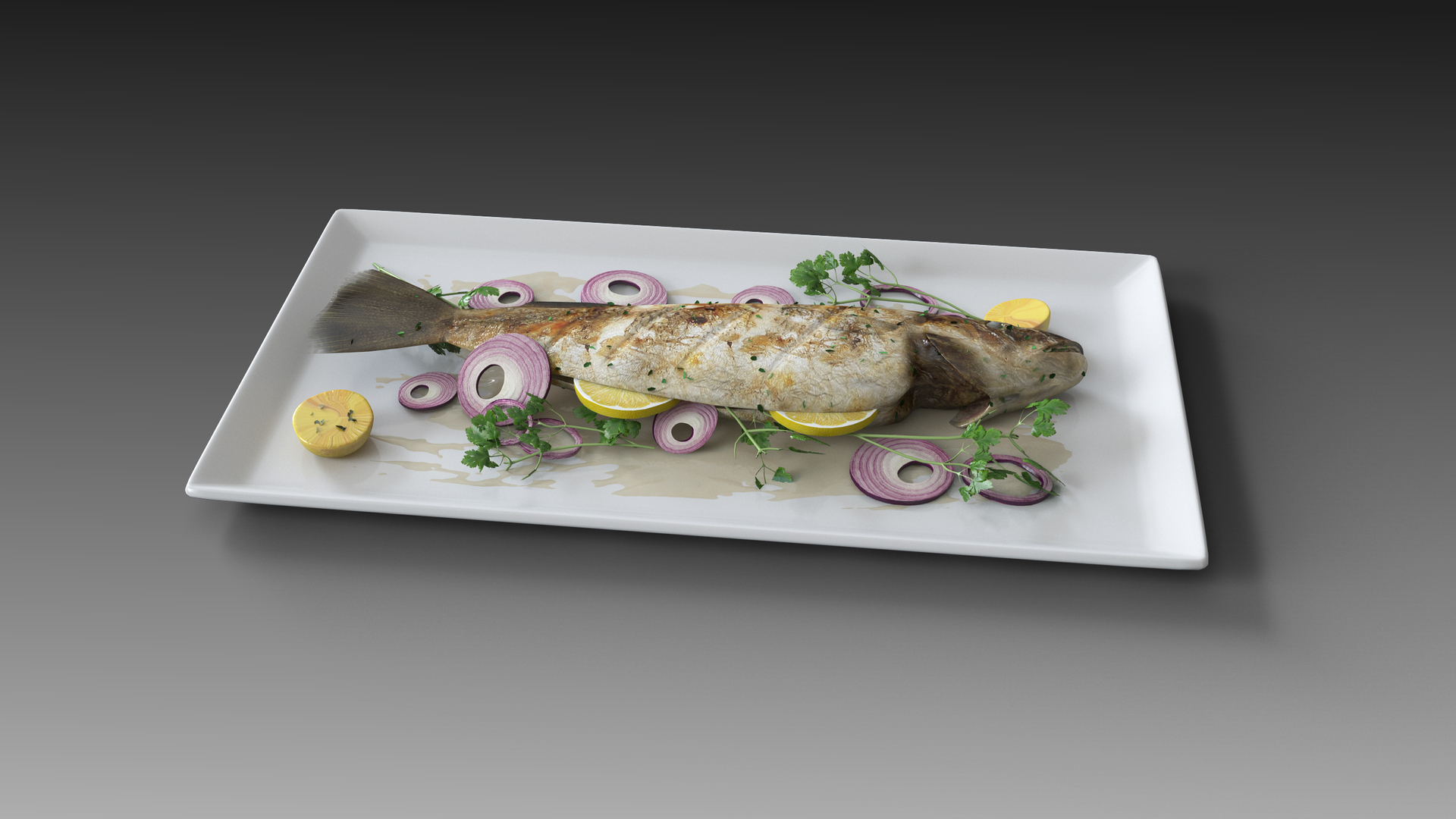 Cooked Fish 3D Model - TurboSquid 1881687