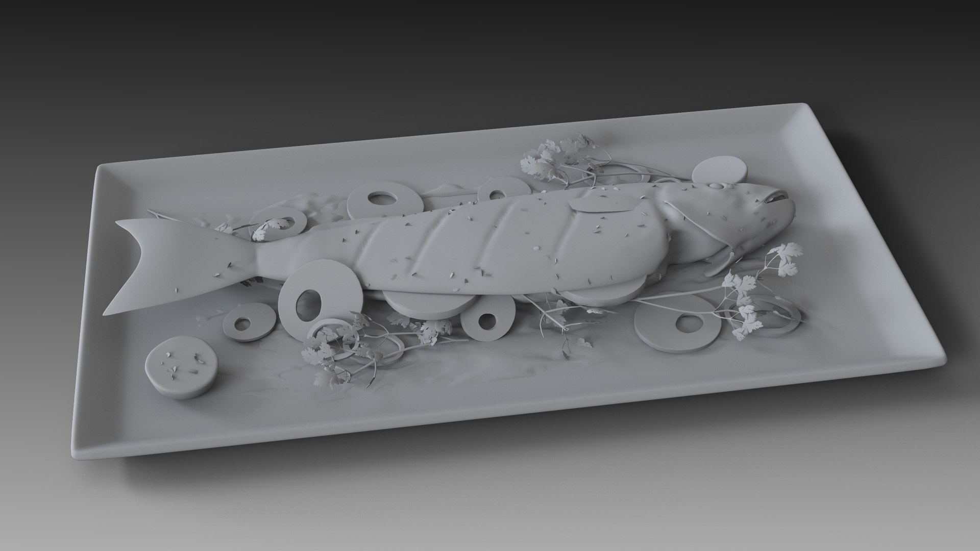 Cooked Fish 3D Model - TurboSquid 1881687