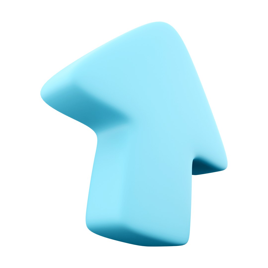 3D Blue Line Cursor Icon - TurboSquid 2074168