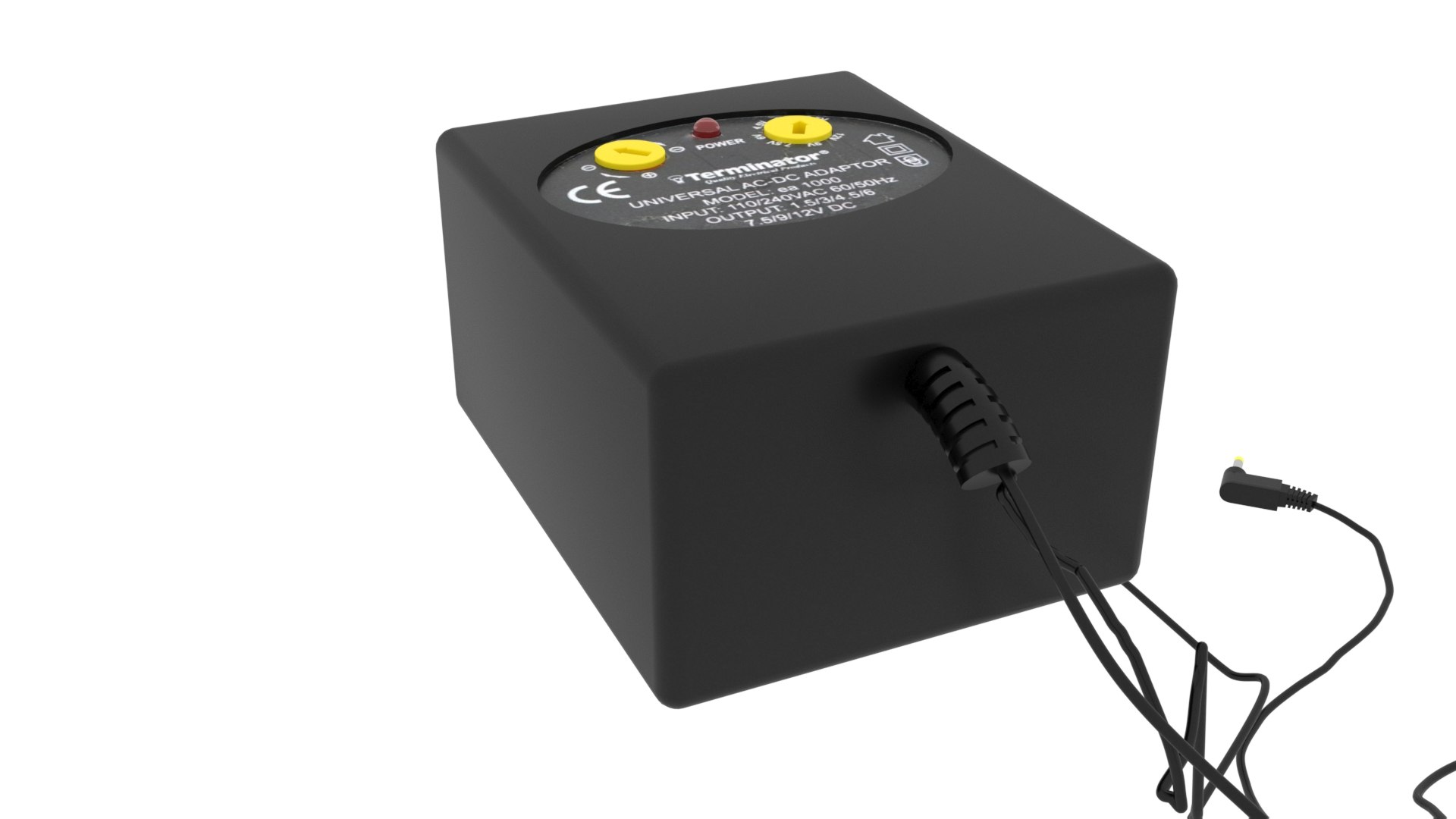 Terminator Ac Dc Power Adapter 3D model - TurboSquid 1758272