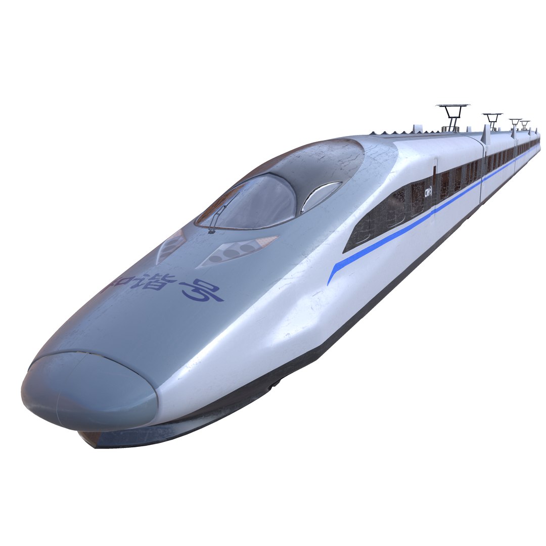 3D Model Chinese Modern Speed Bullet Train - TurboSquid 1627291