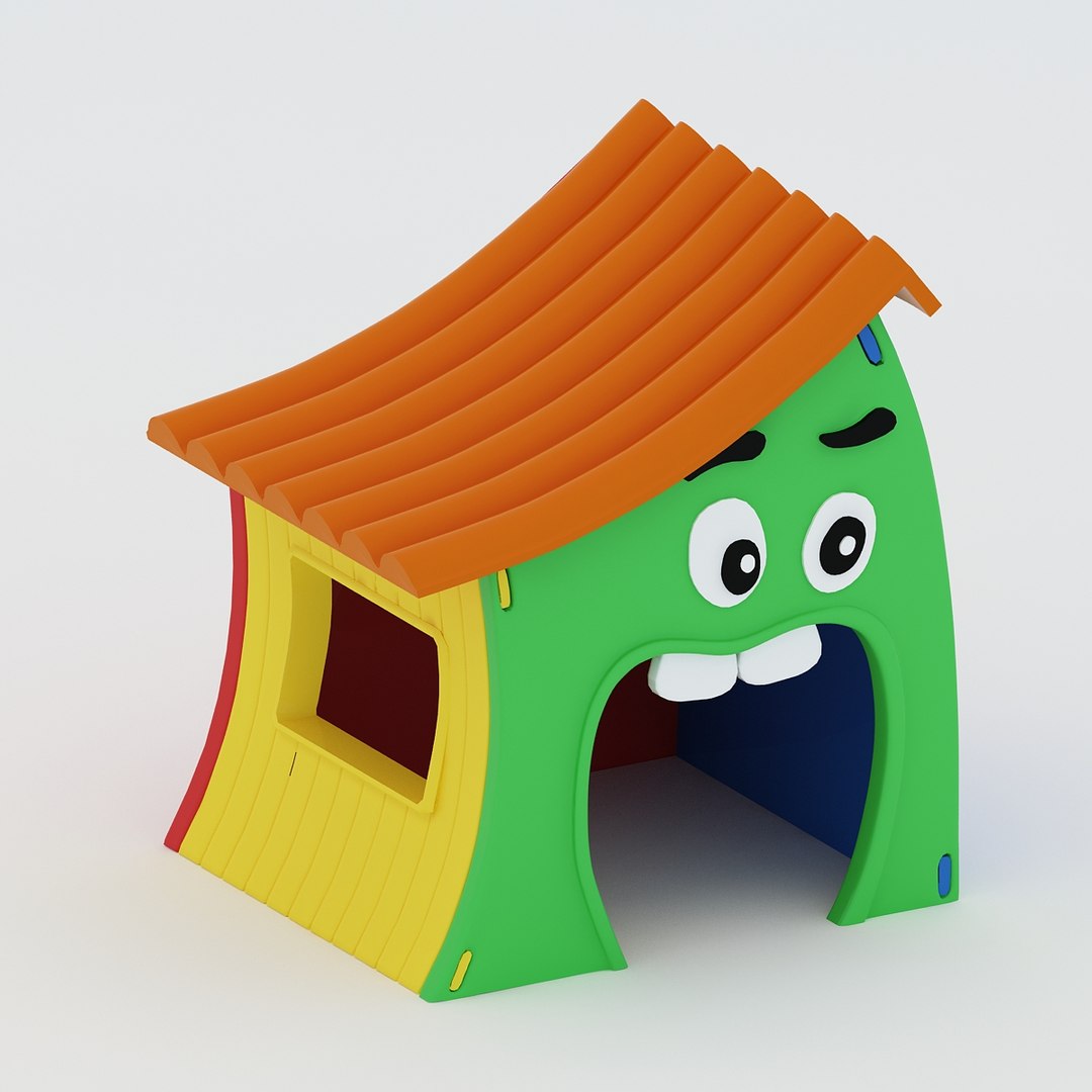 plastic house 3d model