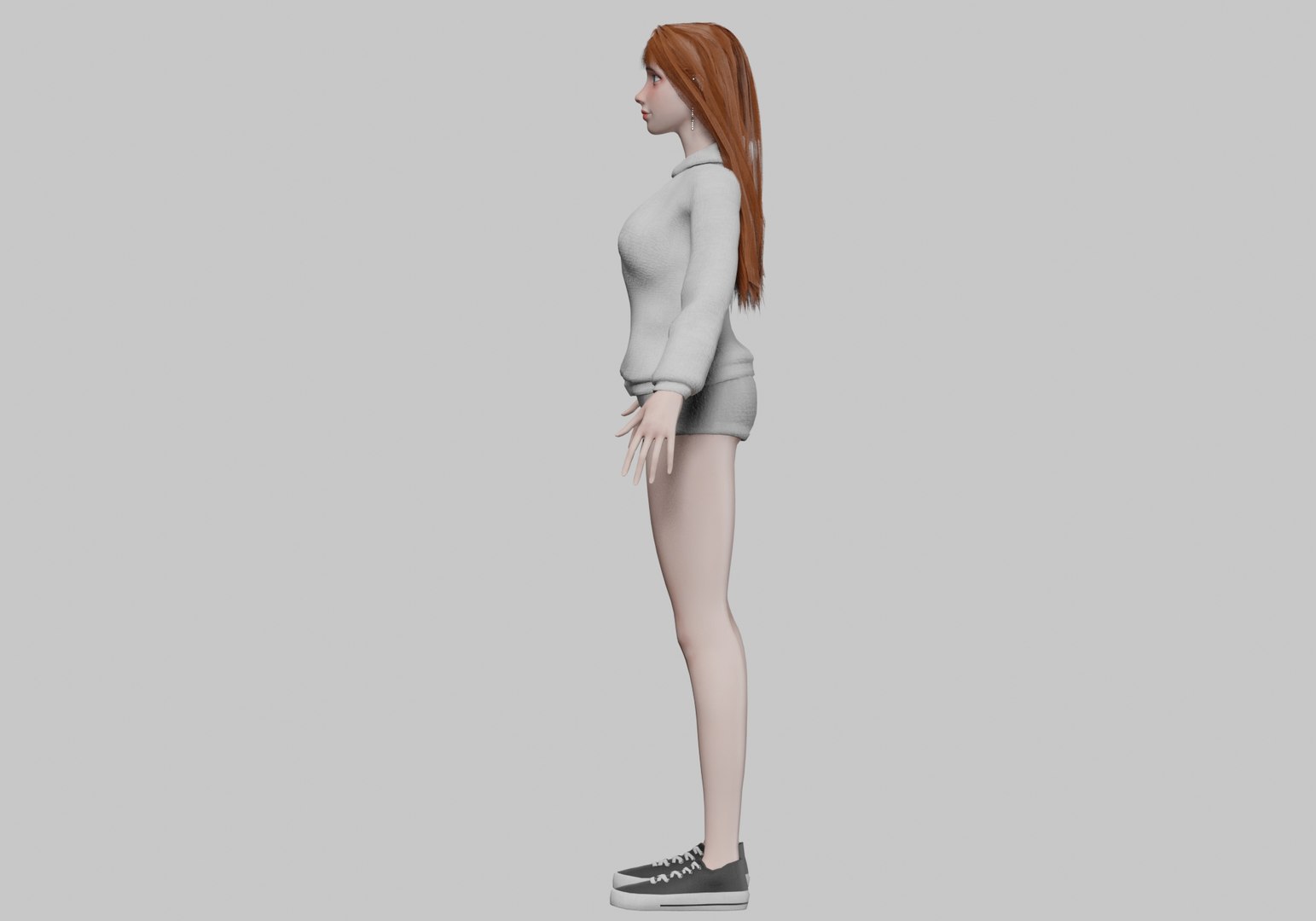 Pretty Young Woman V34576 3D Model - TurboSquid 2265611