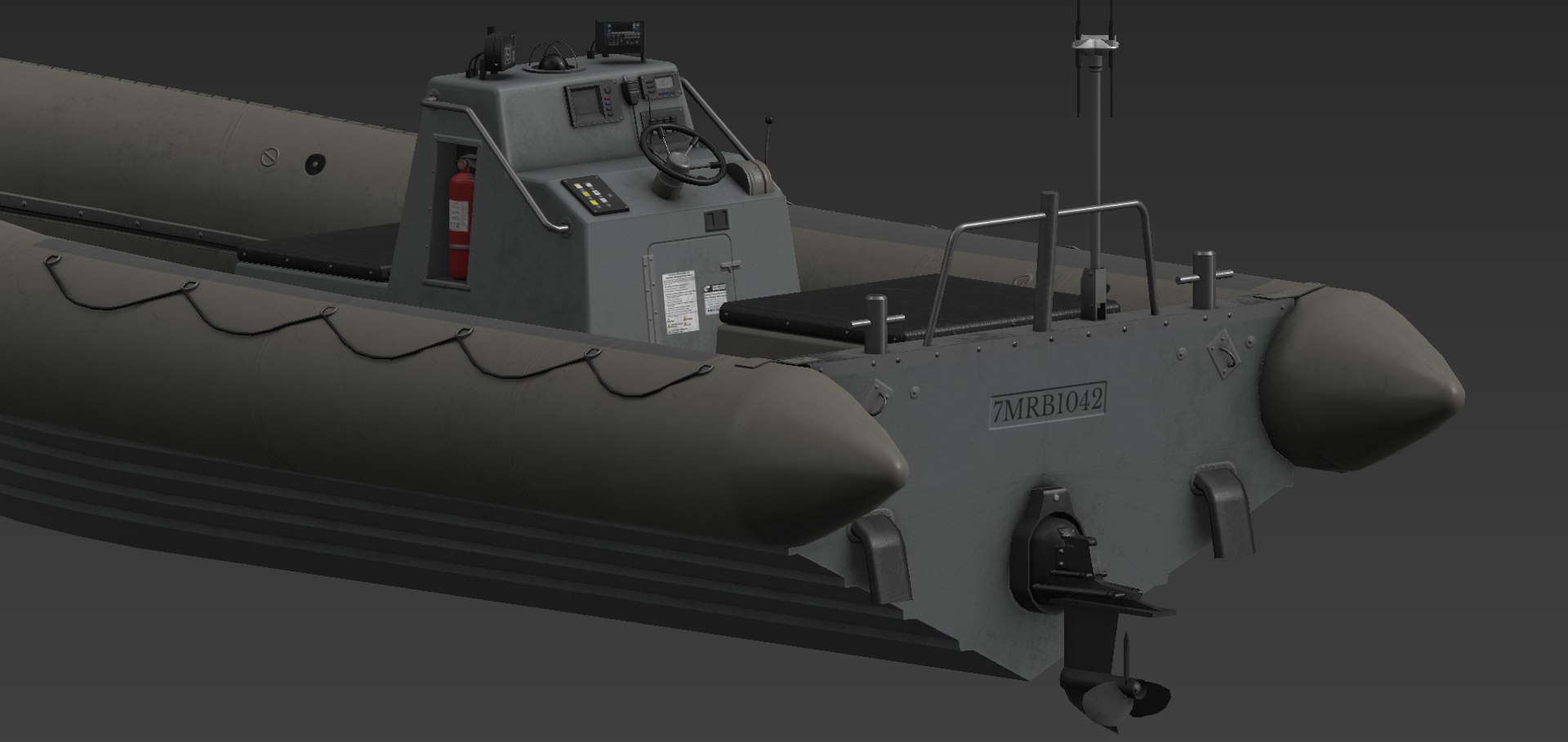 3D Model Vessel Rib Ship - TurboSquid 1478103