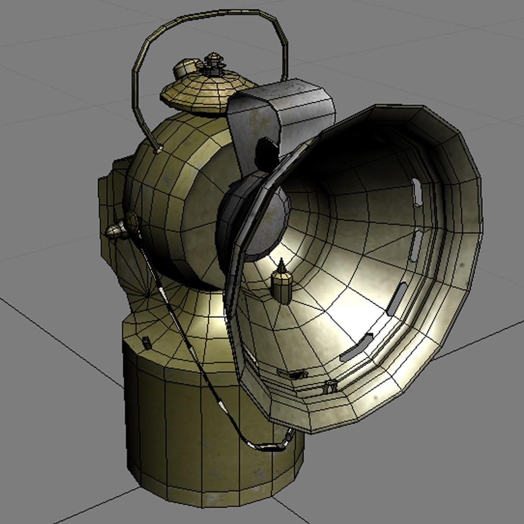 3D Carbide Lamp Model - TurboSquid 2251485