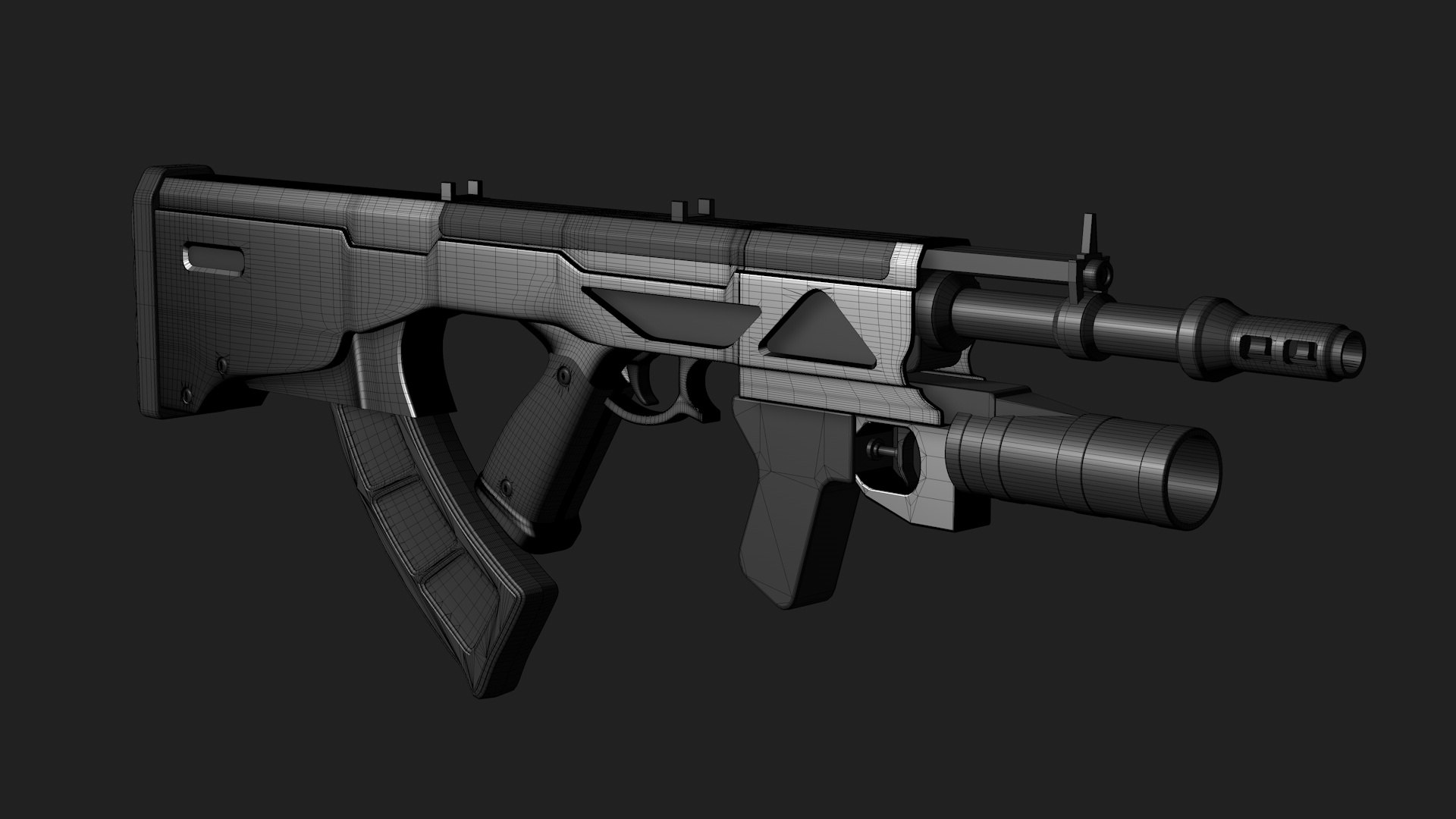 Free 3D Automatic Weapon Concept Free Model - TurboSquid 1790494