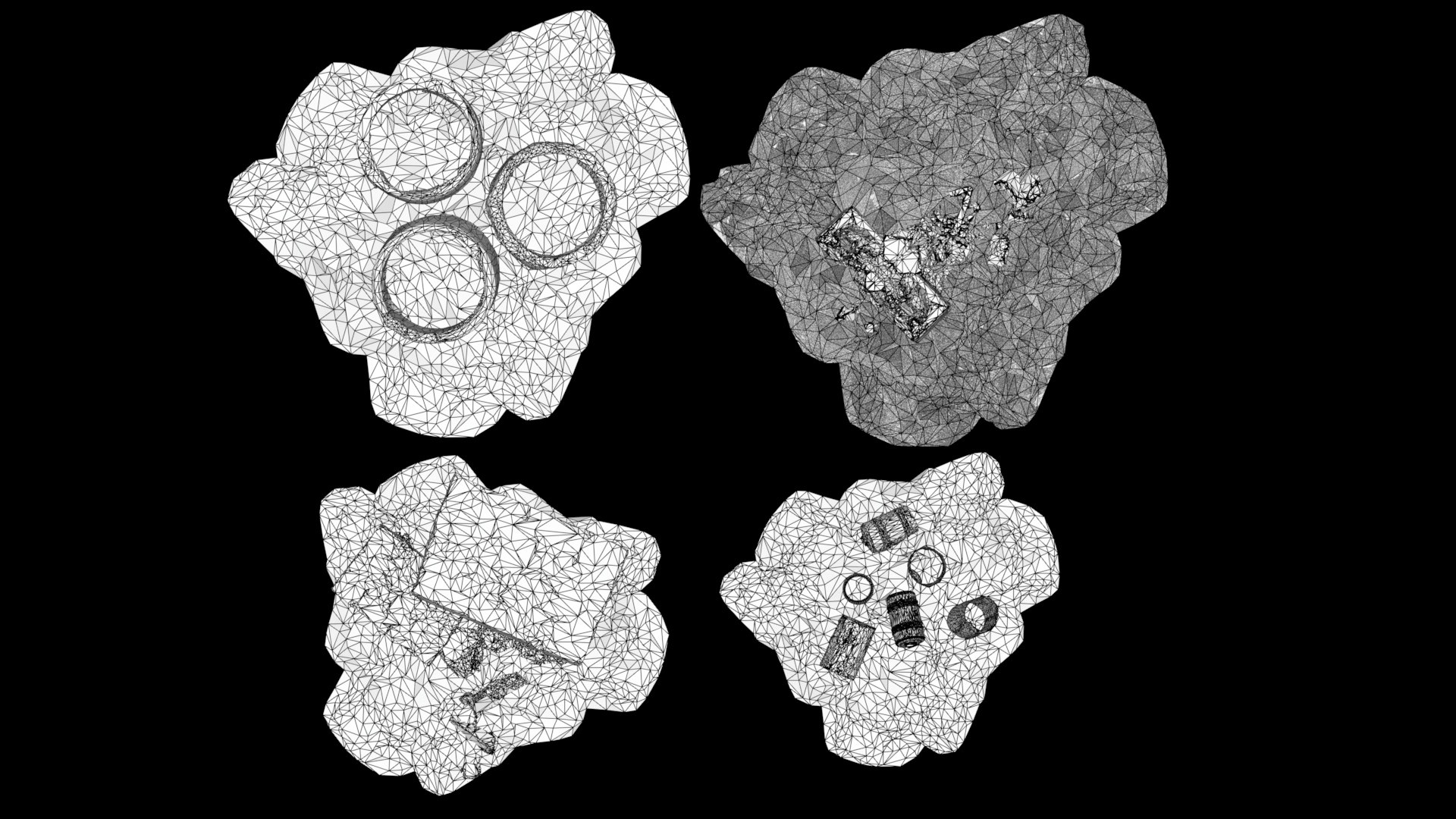 Detailed Scan Ruined Debris Rock Rubble 3D - TurboSquid 1848126