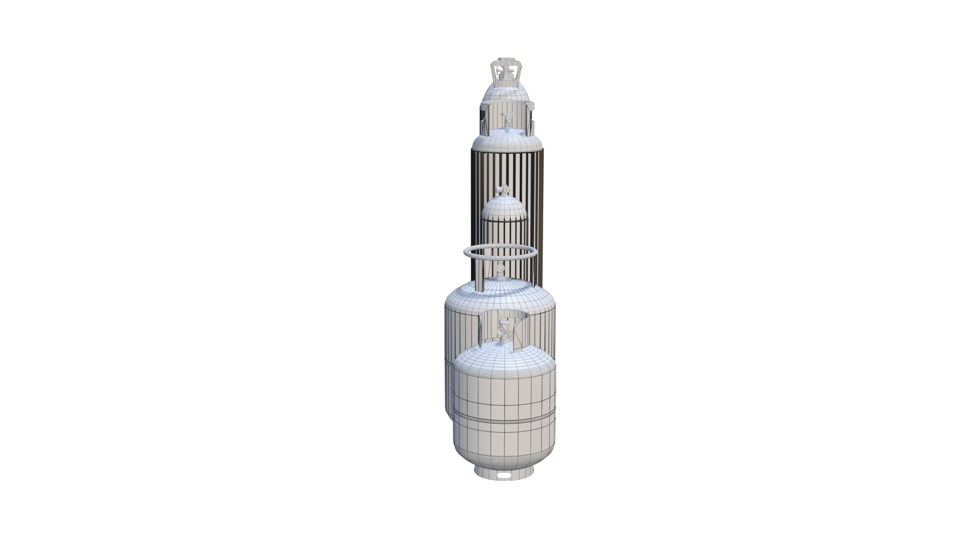 3D Cylinder Pack Low Poly 3D Model - TurboSquid 2336270