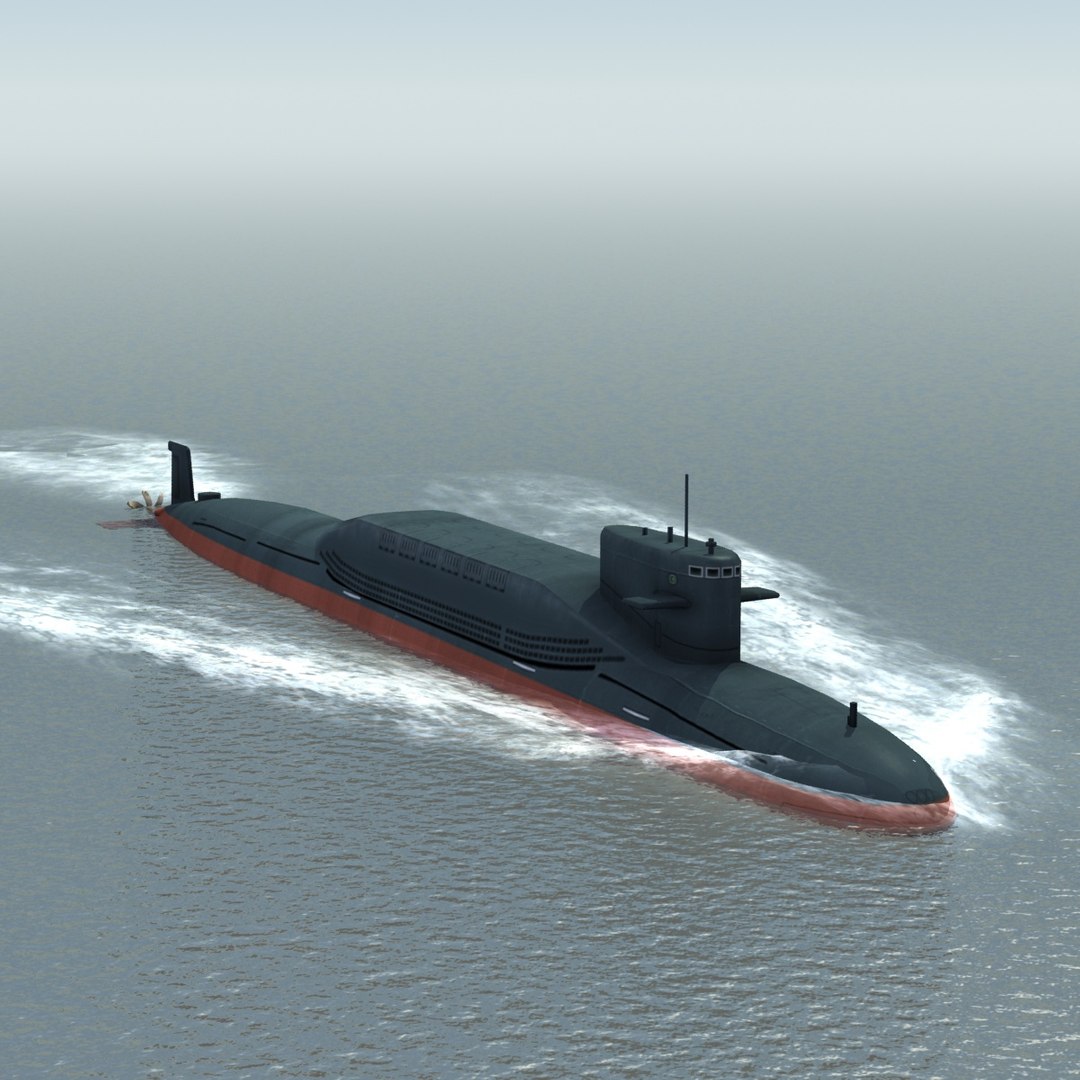 3d Jin Type094 Submarine Ssbn