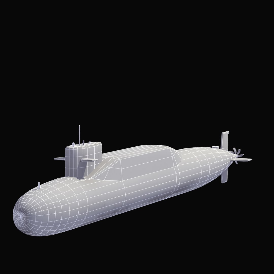 3d Jin Type094 Submarine Ssbn
