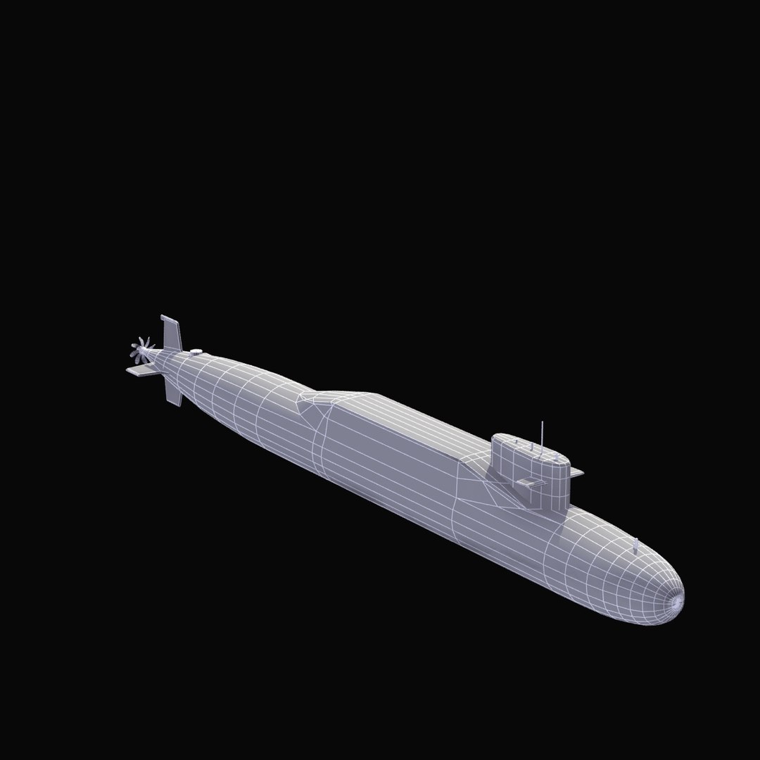 3d Jin Type094 Submarine Ssbn