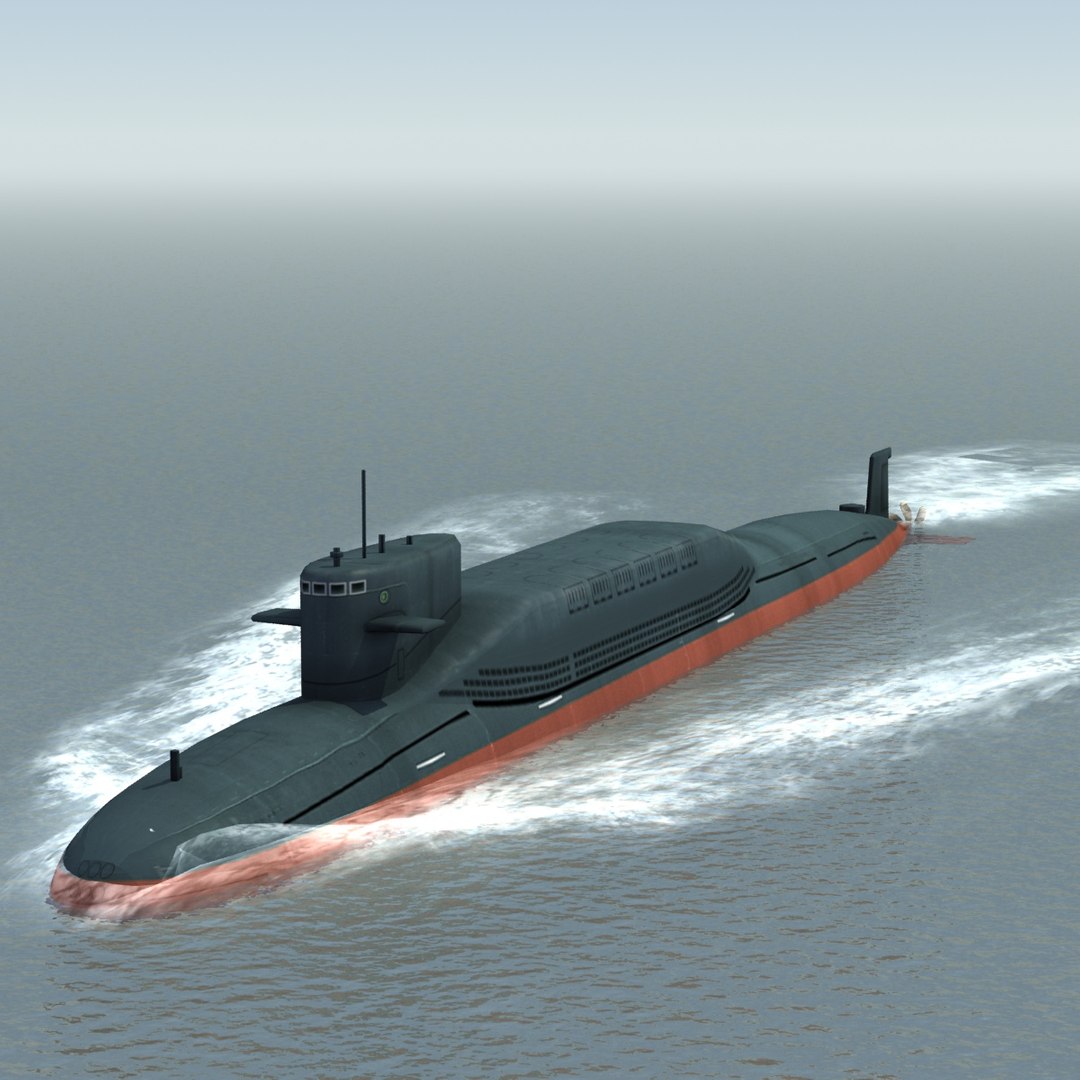 3d Jin Type094 Submarine Ssbn