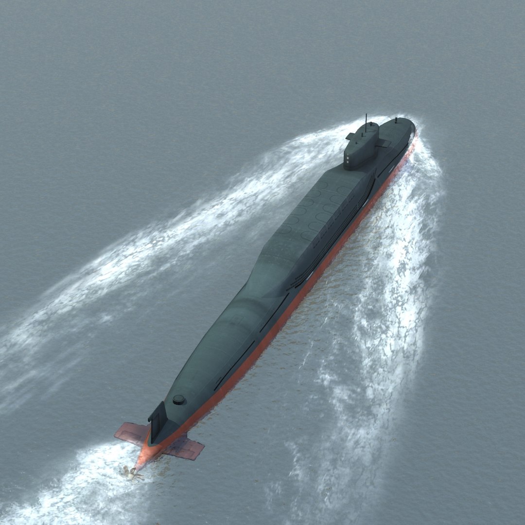 3d Jin Type094 Submarine Ssbn