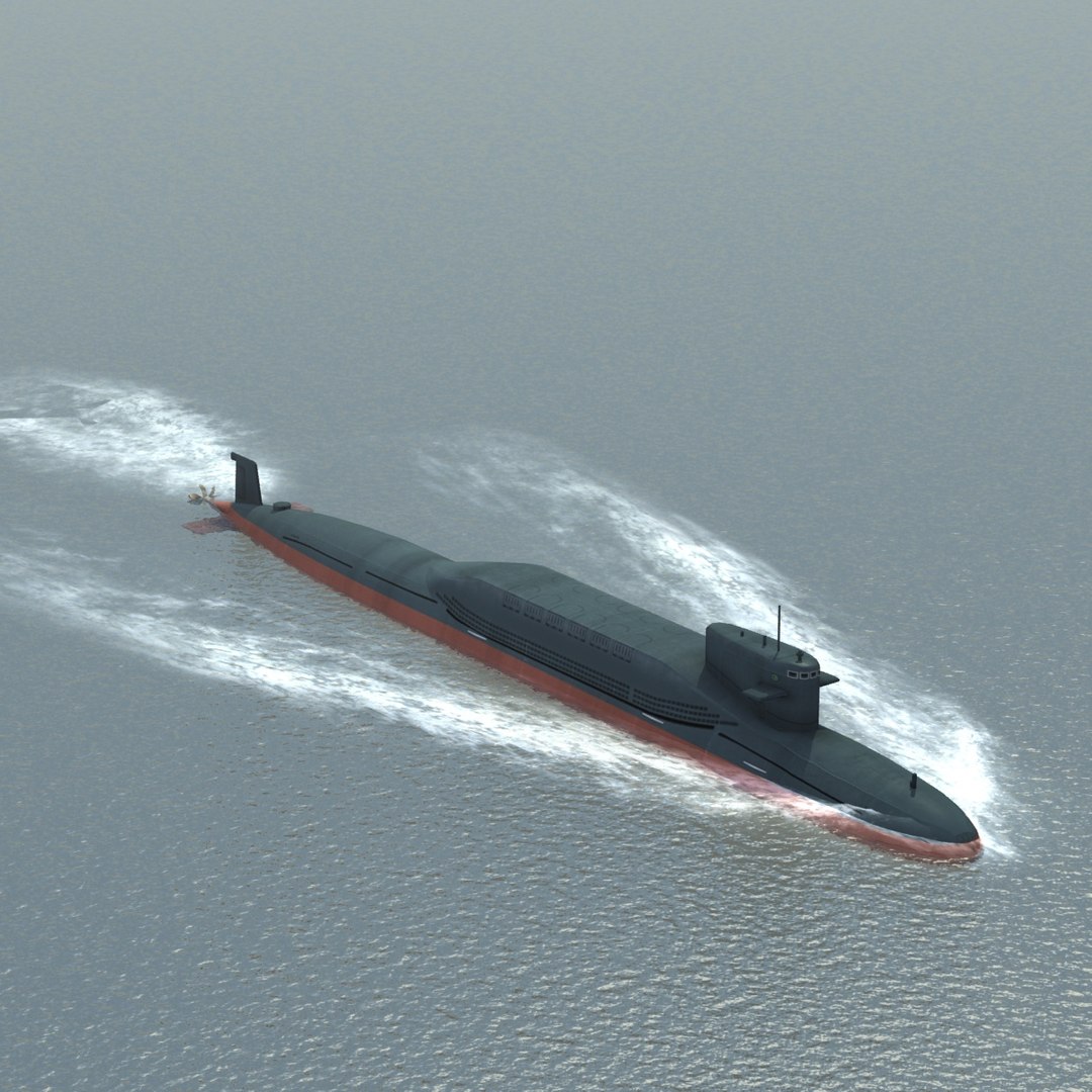 3d Jin Type094 Submarine Ssbn