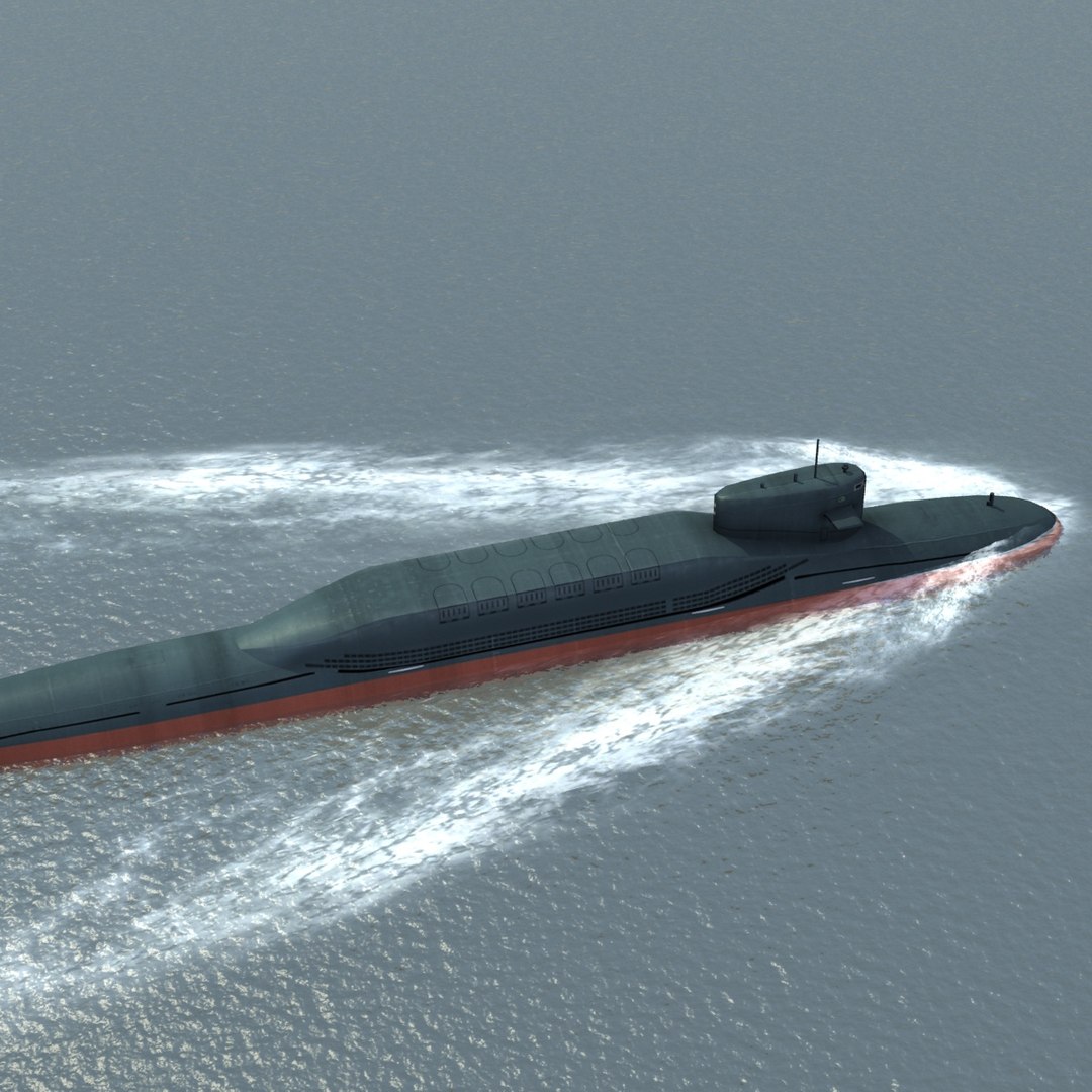 3d Jin Type094 Submarine Ssbn