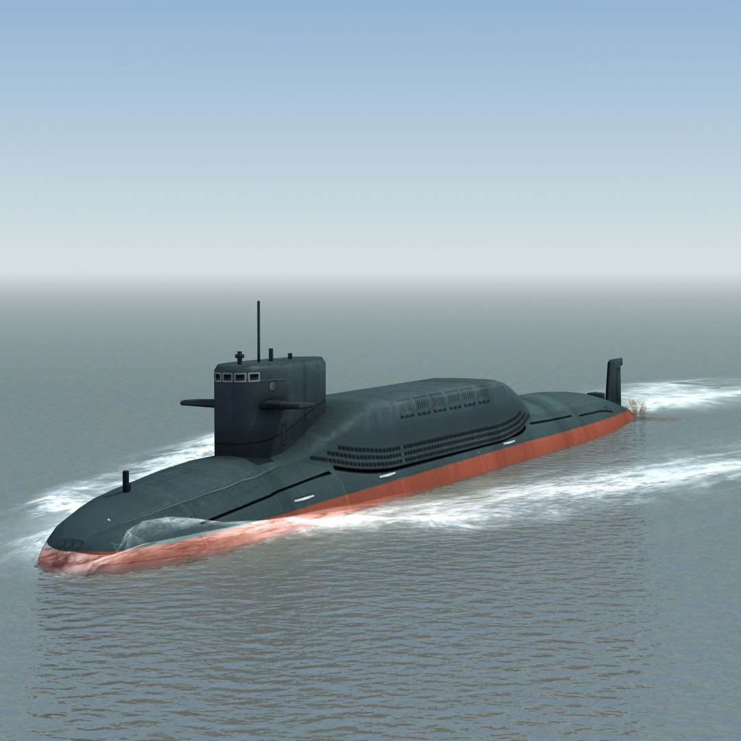 3d Jin Type094 Submarine Ssbn