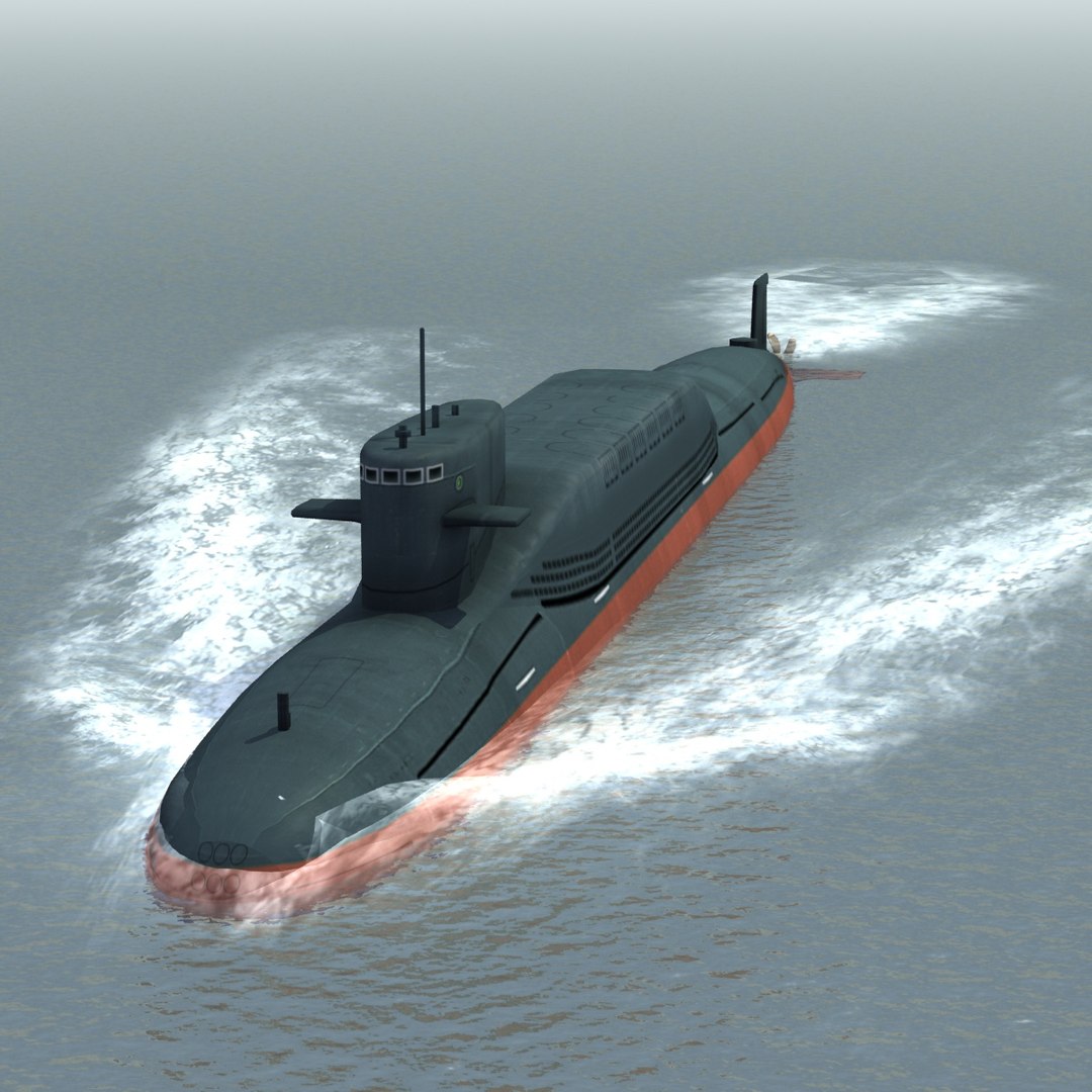 3d Jin Type094 Submarine Ssbn