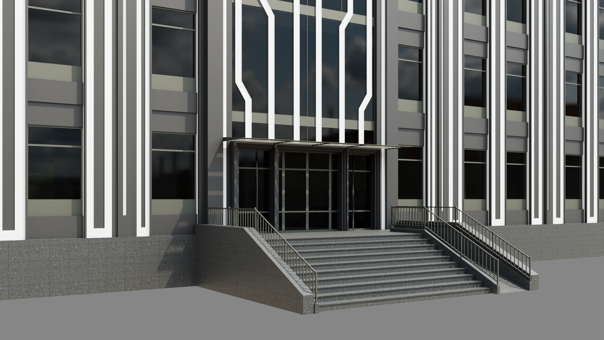 Office Building Model - TurboSquid 2029041