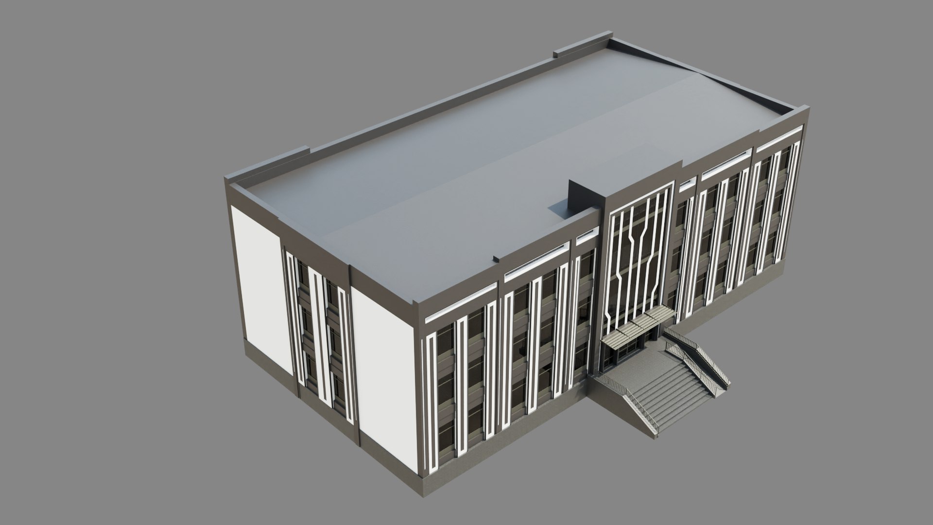 Office Building Model - TurboSquid 2029041