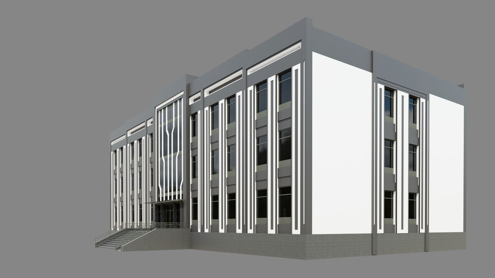 Office Building Model - TurboSquid 2029041
