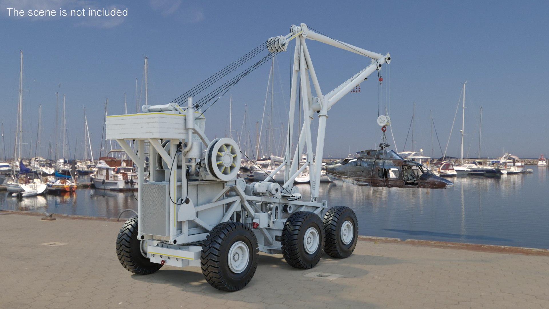 Flight Deck Crane Tilly 3D Model - TurboSquid 2384114