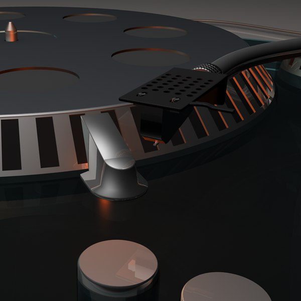 realistic turntable 3d 3ds